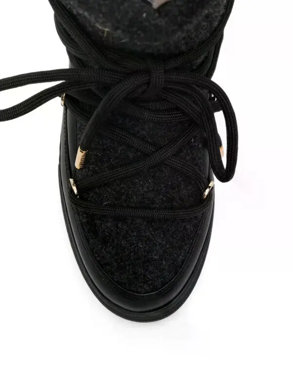 Inuikii Felt And Leather Lace-up Snow Boots
