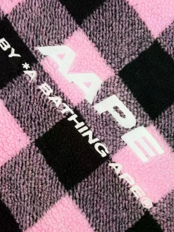 AAPE BY *A BATHING APE Plaid Fleece Jacket