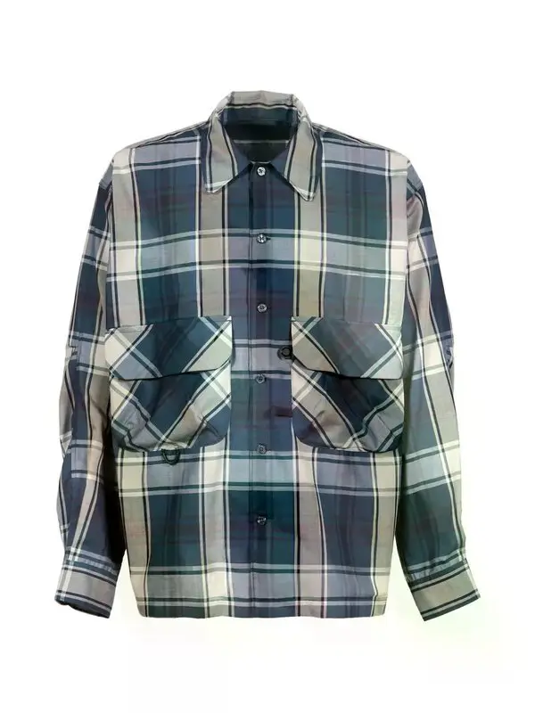 DAIWA PIER39 Check-pattern Flap-pocket Shirt