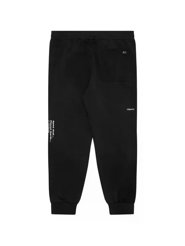 AAPE BY *A BATHING APE Moonface Elasticated-waist Track Pants - Black