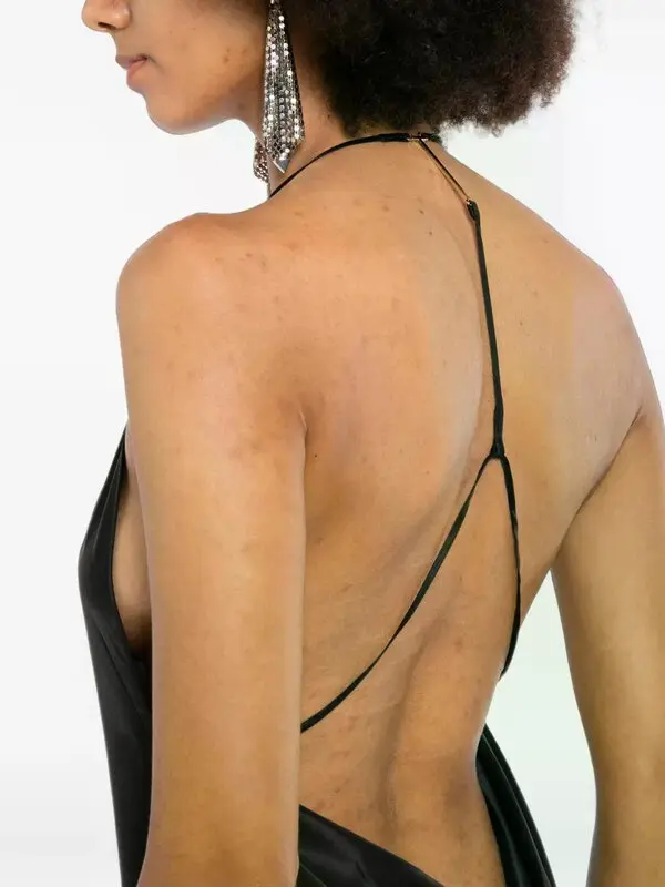 TOM FORD Silk Halter-neck Evening Dress - Black