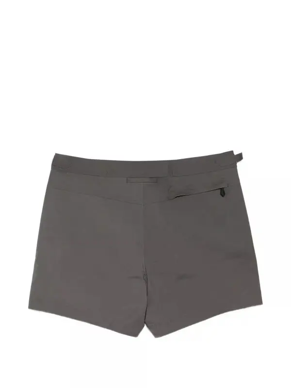 TOM FORD Buckled-waist Swim Shorts - Grey