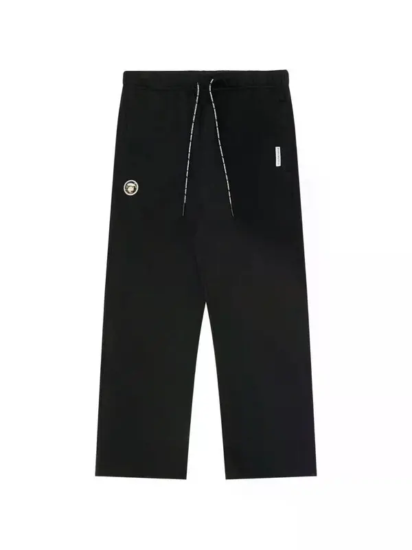 AAPE BY *A BATHING APE Moonface-patch Straight-leg Track Pants
