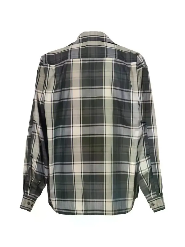 DAIWA PIER39 Check-pattern Flap-pocket Shirt - Black
