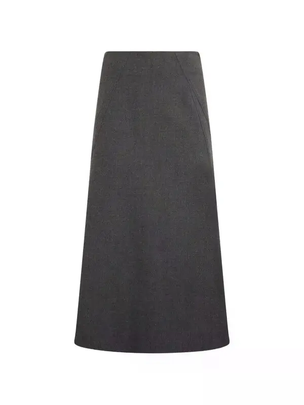 Alberta Ferretti A-line Flared Midi Skirt