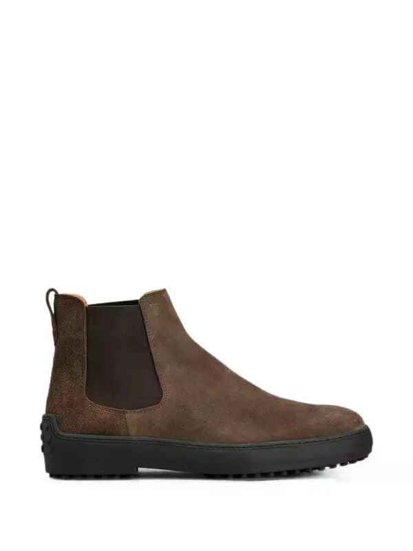 TOD'S Gommino Suede Chelsea Boots