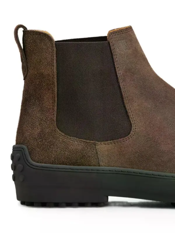 TOD'S Gommino Suede Chelsea Boots
