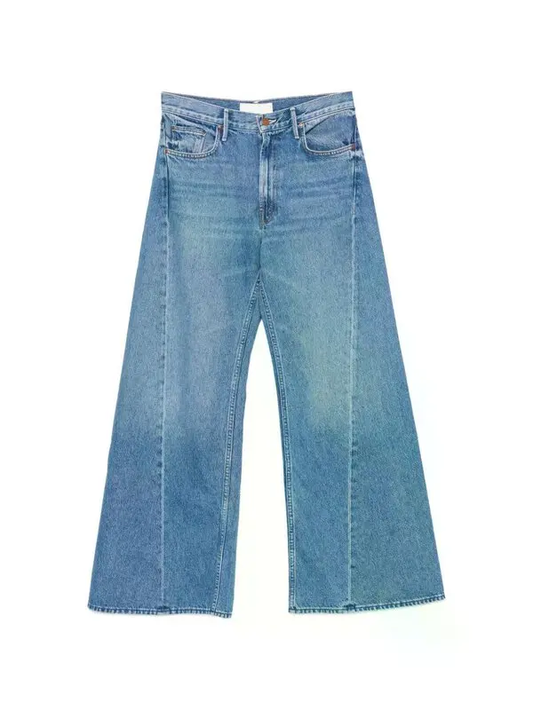 MOTHER Seam-detail Wide-leg Jeans - Blue