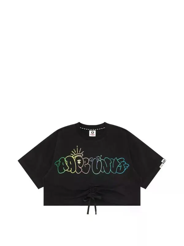 AAPE BY *A BATHING APE Moonface Gradient Cropped T-shirt