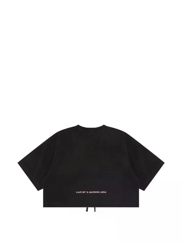 AAPE BY *A BATHING APE Moonface Gradient Cropped T-shirt