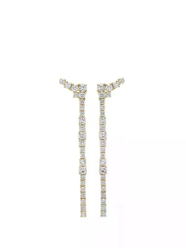 Sara Weinstock Flexion Diamond Drop Earrings In 18k Yellow - Gold
