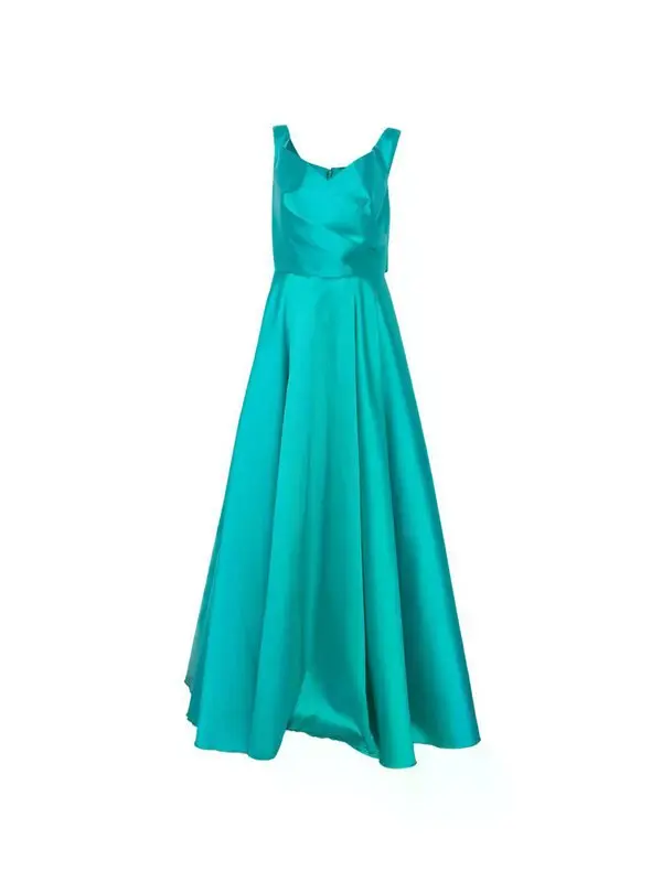 ALESSANDRO LEGORA Bow-detail Maxi Dress - Green