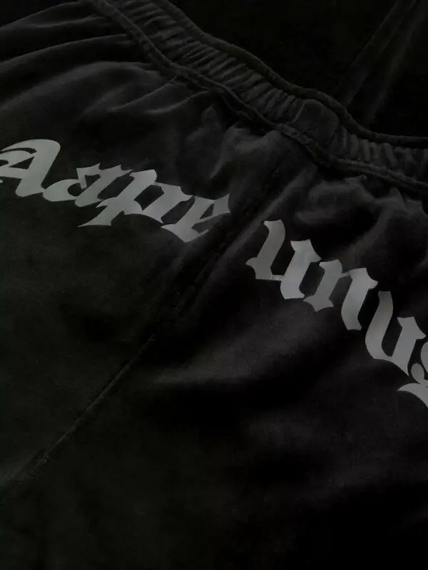 AAPE BY *A BATHING APE Monogram-embroidered Straight-leg Track Pants