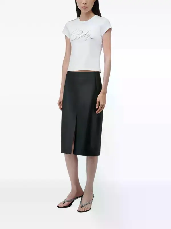 Alexander Wang Hotfix-graphic Fitted T-shirt
