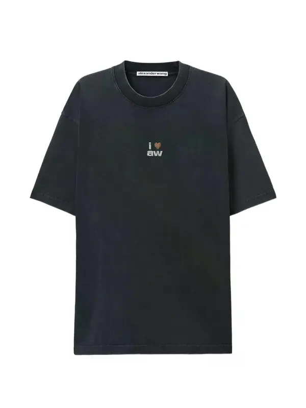 Alexander Wang Graphic Print T-shirt - Black