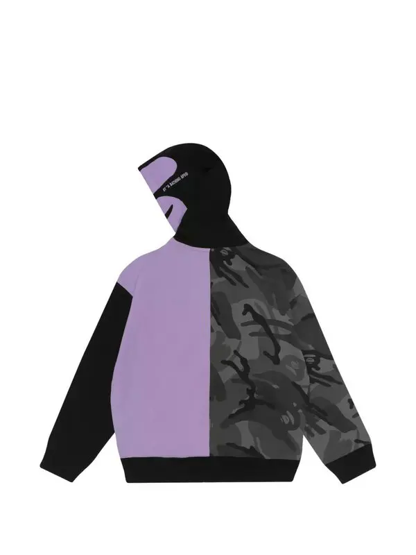 AAPE BY *A BATHING APE Colour-block Camouflage-print Hoodie