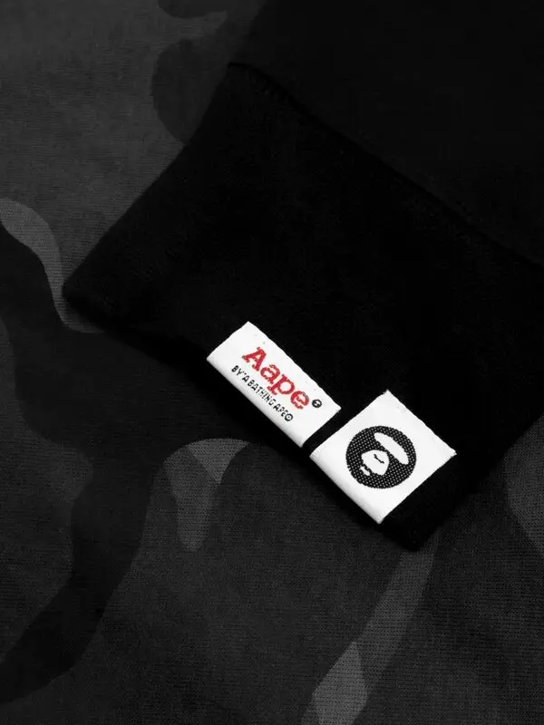 AAPE BY *A BATHING APE Colour-block Camouflage-print Hoodie