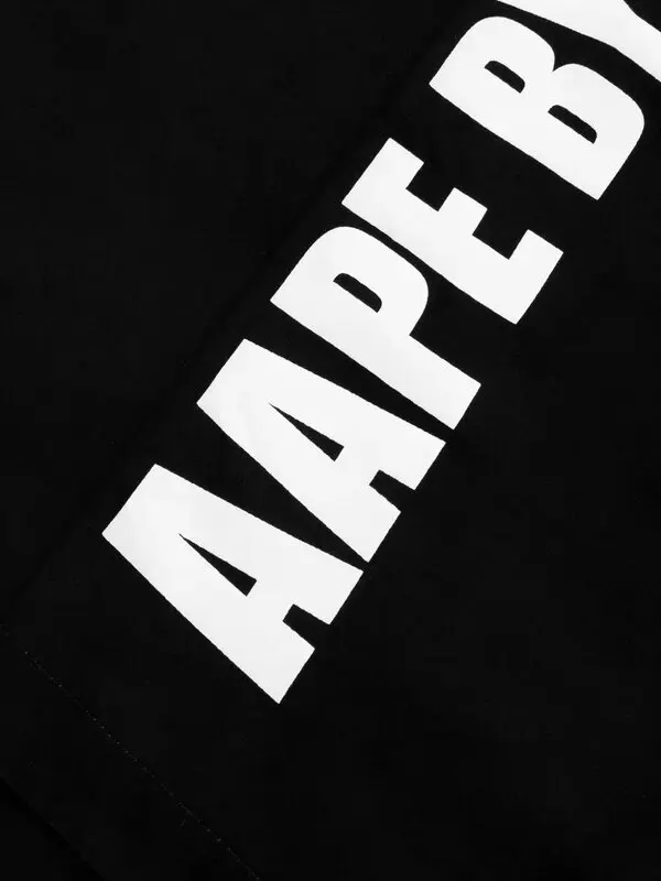 AAPE BY *A BATHING APE Moonface-embroidery Reversible Shorts