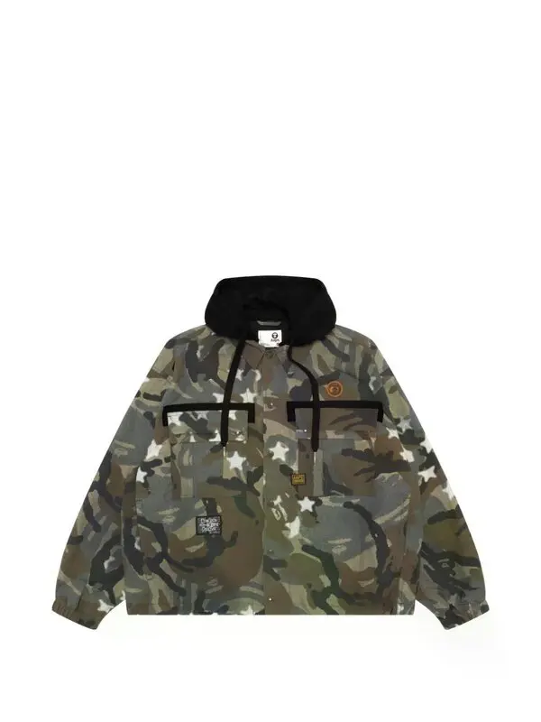 AAPE BY *A BATHING APE Camouflage Print Utility Jacket