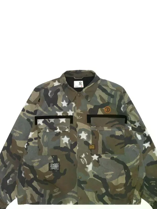 AAPE BY *A BATHING APE Camouflage Print Utility Jacket