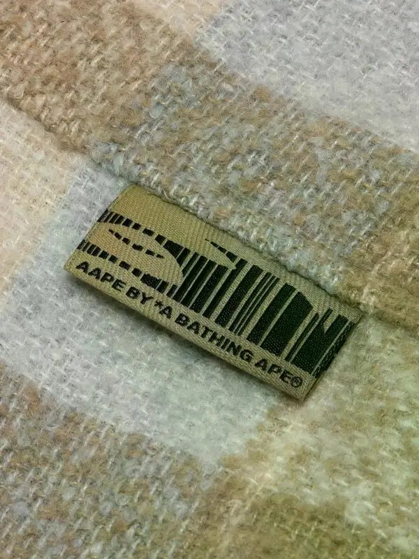 AAPE BY *A BATHING APE Moonface Check-panelled Hooded Shirt Jacket