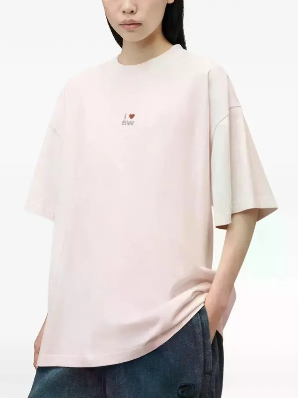 Alexander Wang Short Sleeve T-shirt W/ Valentines Graphic