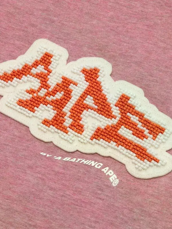 AAPE BY *A BATHING APE Bead-embellished Logo-print T-shirt