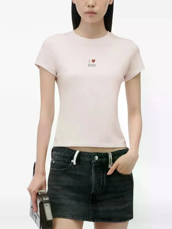 Alexander Wang Fitted Graphic Print T-shirt