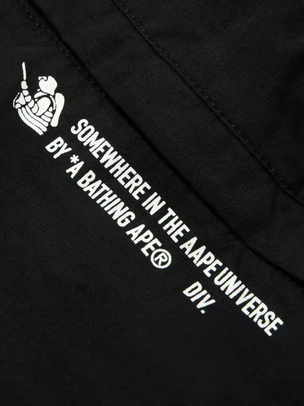 AAPE BY *A BATHING APE Moonface-patch Drawstring Trousers