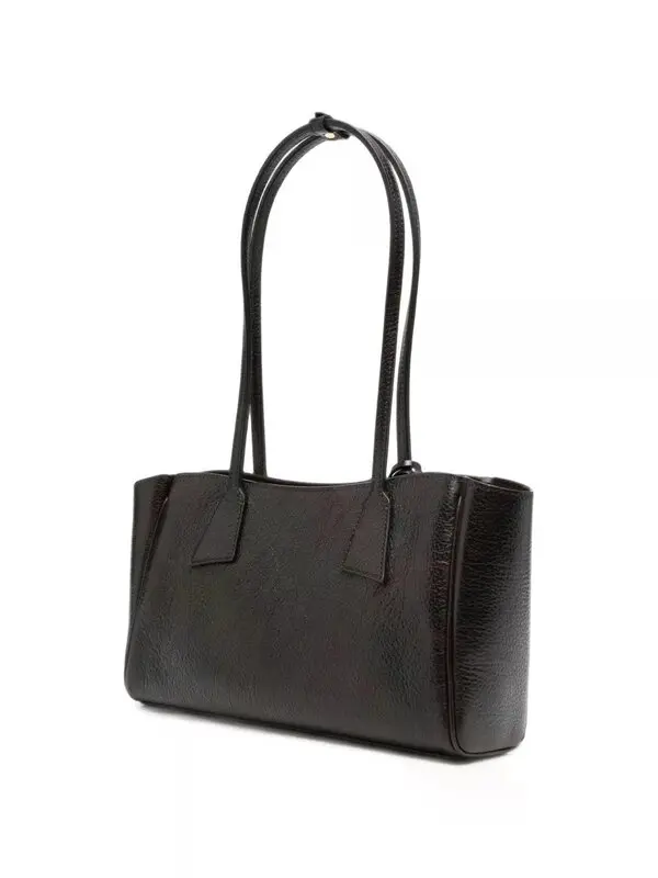 HIDESINS Logo Print Pebbled Tote Bag