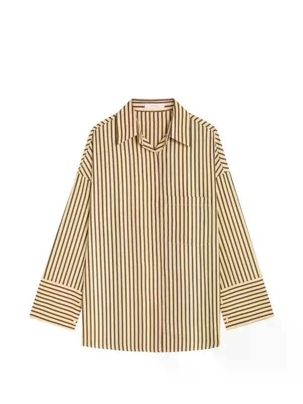 Faithfull The Brand Clemente Stripe-print Shirt - Yellow