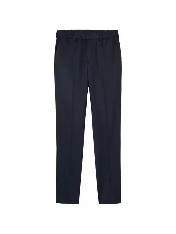 LARDINI Elasticated-waistboard Pressed-crease Trousers