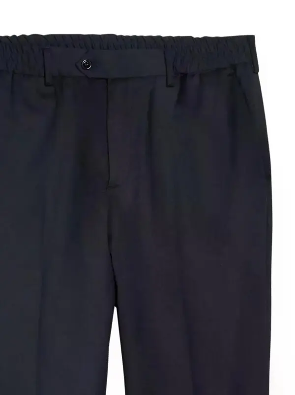 LARDINI Pressed Crease Trousers - Blue