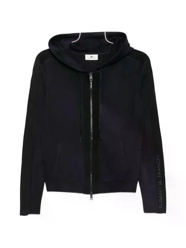 Elisabetta Franchi Zip-up Drawstring Hoodie