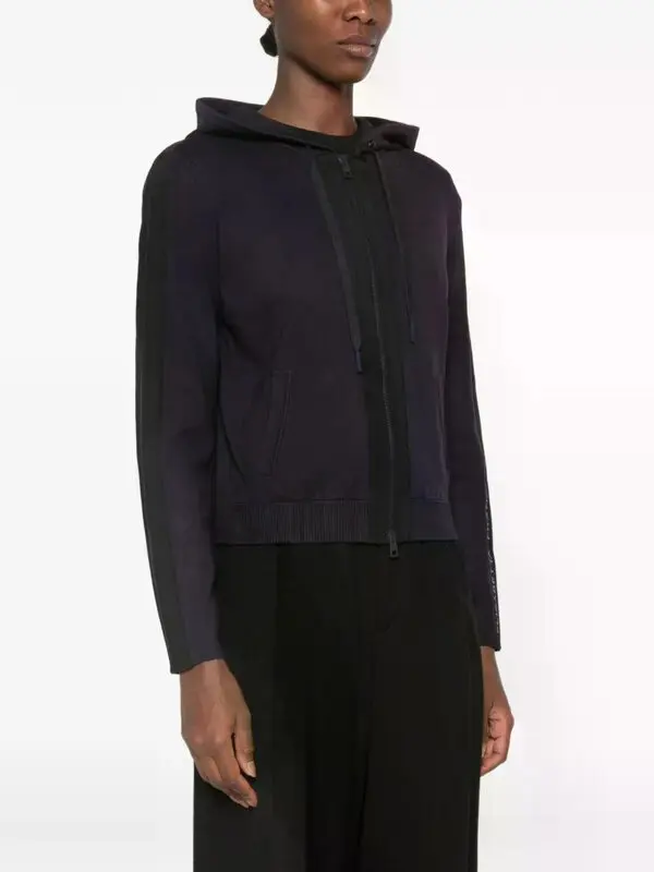 Elisabetta Franchi Zip-up Drawstring Hoodie