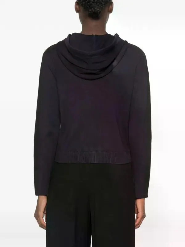 Elisabetta Franchi Zip-up Drawstring Hoodie