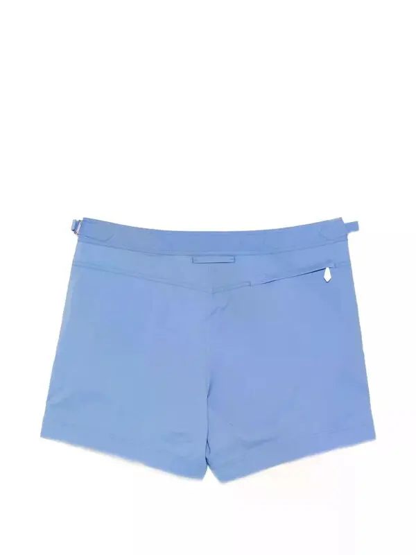 TOM FORD Buckled-waist Swim Shorts - Blue