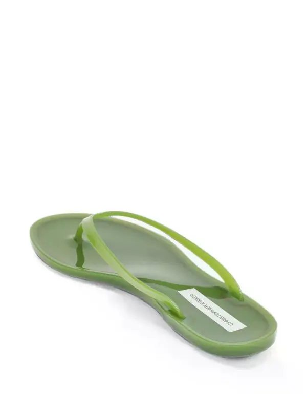 Christopher Esber Jelly Flip Flops - Green
