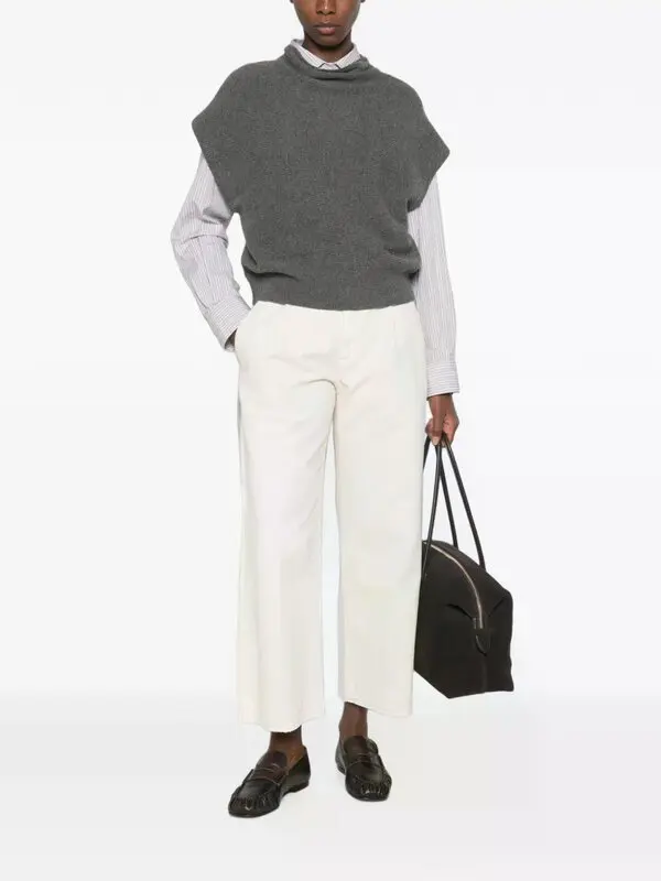 Brunello Cucinelli Ribbed-knit Sleeveless Sweater