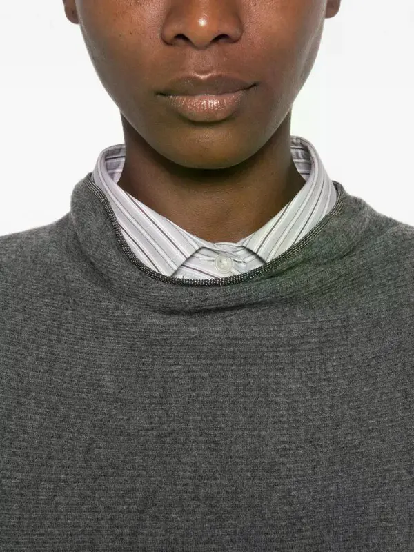 Brunello Cucinelli Ribbed Knit Sleeveless Sweater