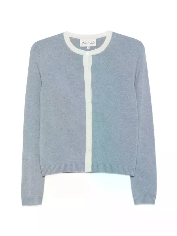 Eric Bompard Contrasting Trim Button-sleeve Cardigan