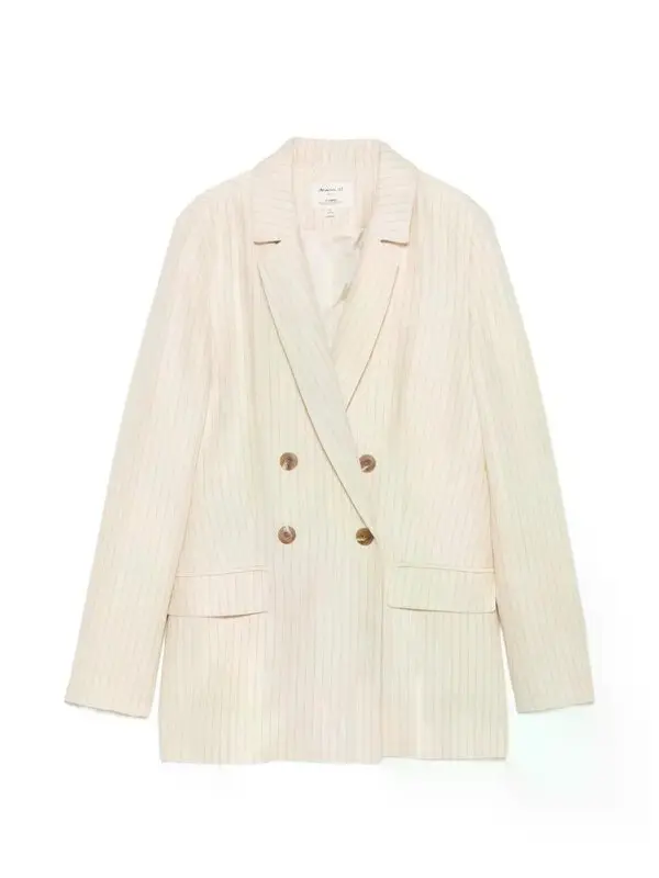 MAISON123 Florine Pinstripe Double-breasted Blazer