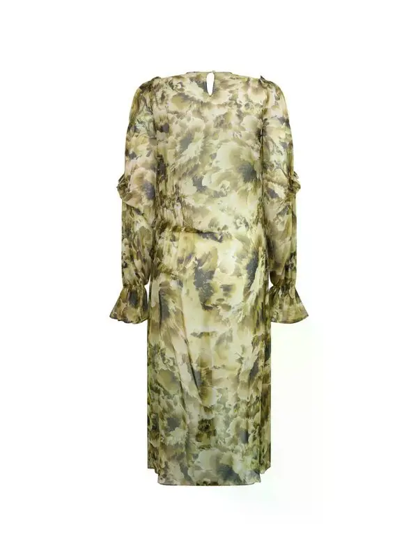 Alberta Ferretti Ruffled Maxi Dress
