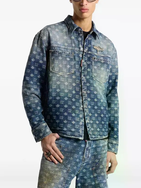 Dsquared2 Monogram Denim Carpenter Shirt