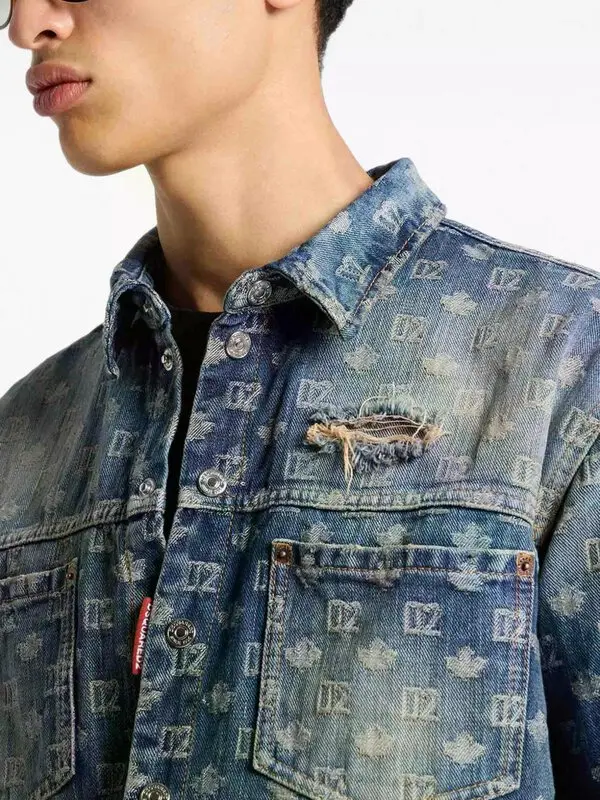 Dsquared2 Monogram Denim Carpenter Shirt