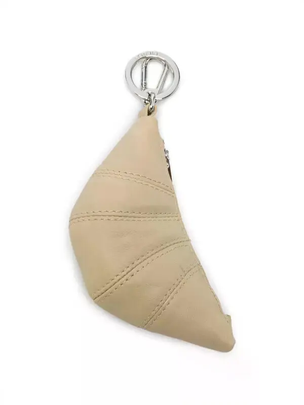 LEMAIRE Croissant Leather Keyring - Neutrals