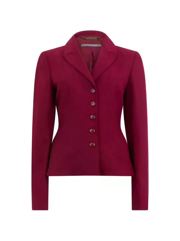 Alberta Ferretti Buckled-detail Blazer - Pink