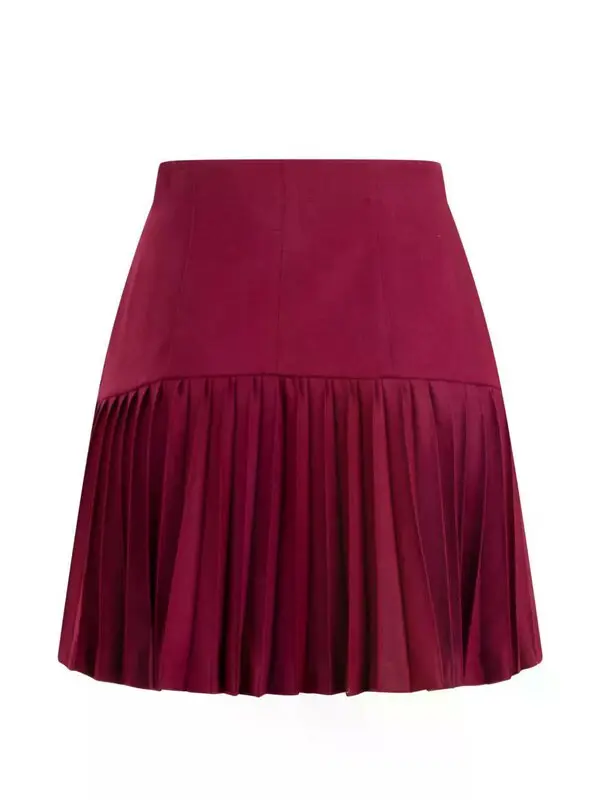 Alberta Ferretti Button-up Pleated-panel Skirt
