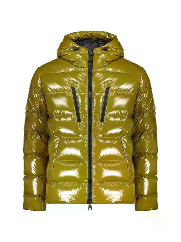 Herno Hooded Padded Jacket With Glossy Finish