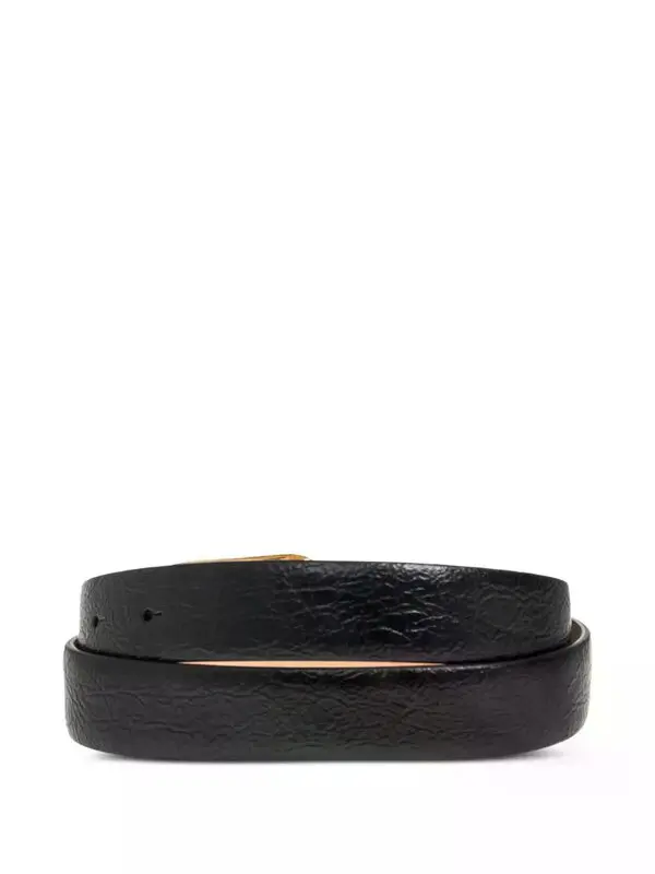 Balenciaga Leather Belt With Gold-tone Buckle